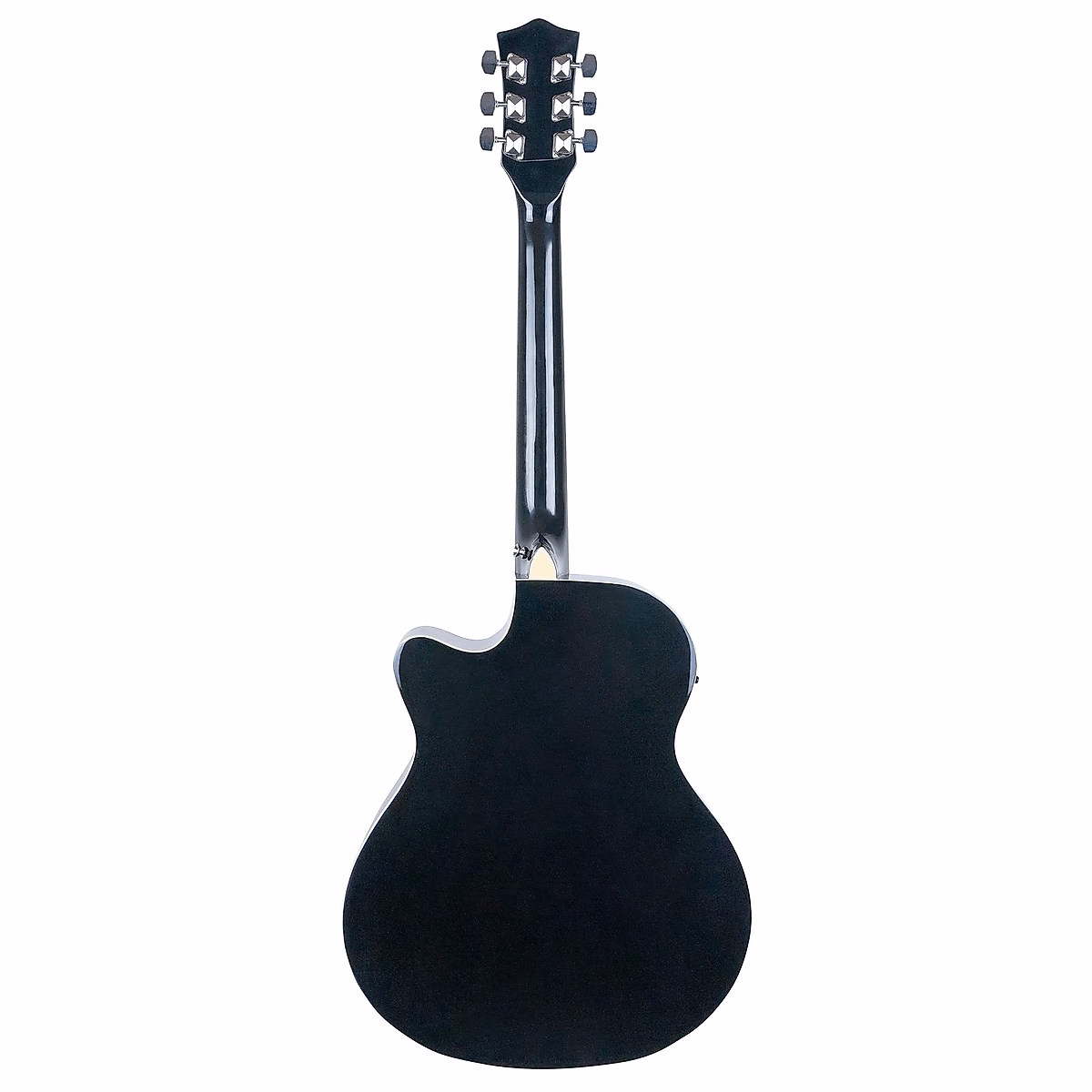 Vault EA-20CE Cutaway Acoustic-Electric Guitar - Black Bundle with Gig Bag, Tuner, Strap, Strings, Instrument Cable, Picks, Austin Bazaar Instructional DVD, and Polishing Cloth