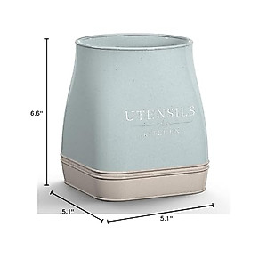 ADDFIT HOUSE Ceramic Utensil Holder - Large Ceramic Kitchen Utensil Holder for Countertop, Large Cooking Tools Organizer, Utensil Crocks for Kitchen Counter, Utensil Storage for Home Décor, Gifts