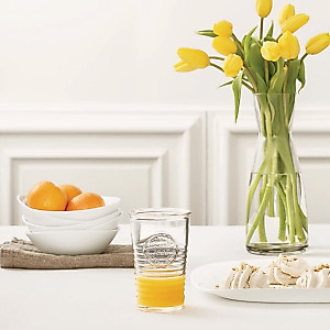 Bormioli Rocco Officina1825 Water Glasses (Set of 6), 11 oz, Clear