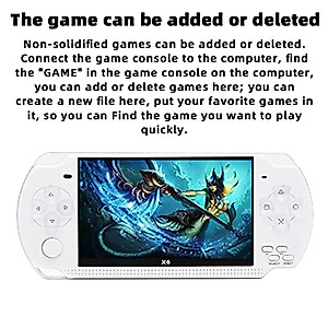 JXD 4.3 inch 8GB Handheld Game Console Built in 1500 Games for Multiple simulators x6 Retro Video Game Console mp3/mp4/Ebook TV Out Portable Game Player