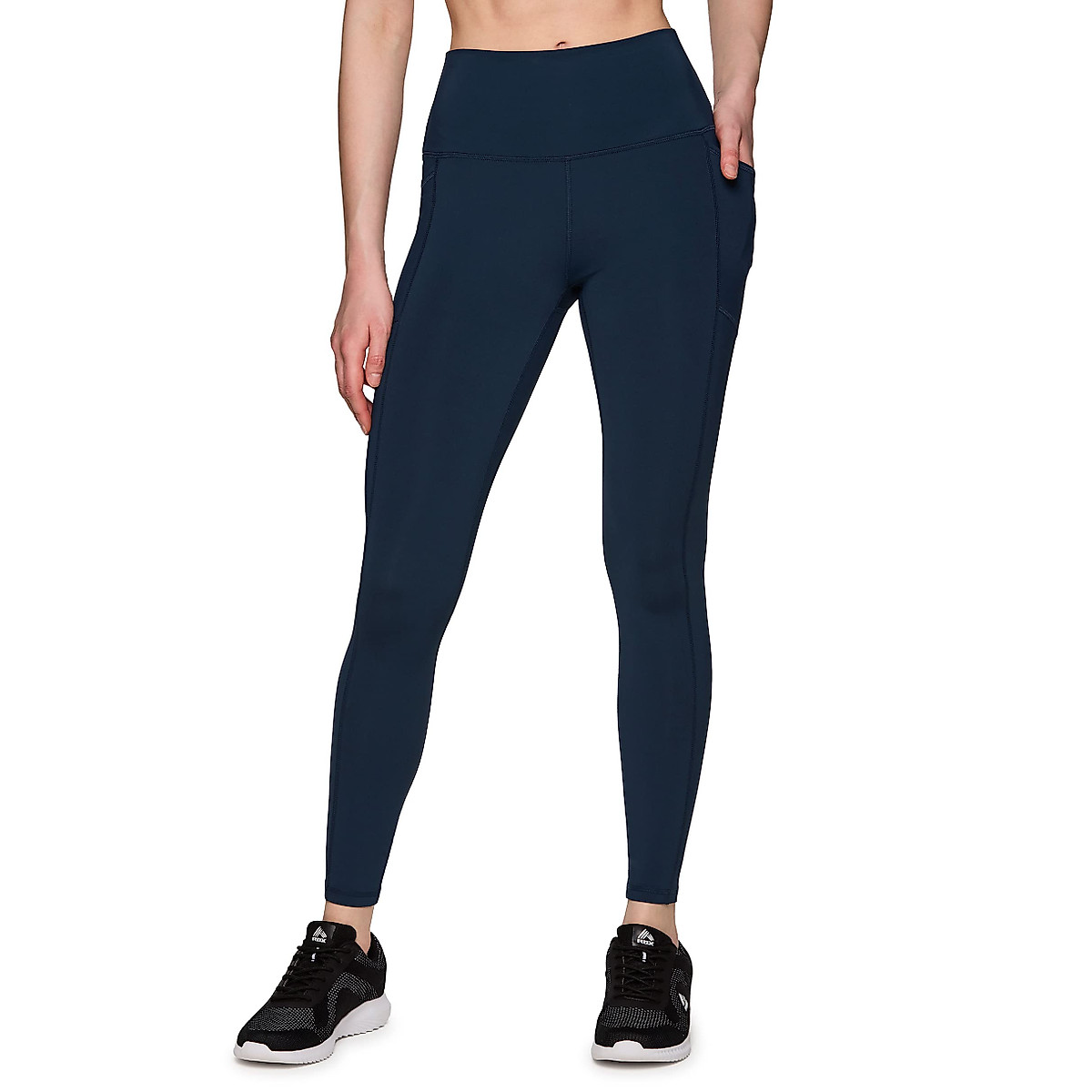 RBX Active Women's Squat Proof Full Length Gym Running Yoga Leggings Deep Teal F22 L
