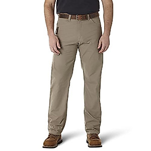 Wrangler Riggs Workwear mens Technician Work Utility Pants, Dark Khaki, 34W x 32L US