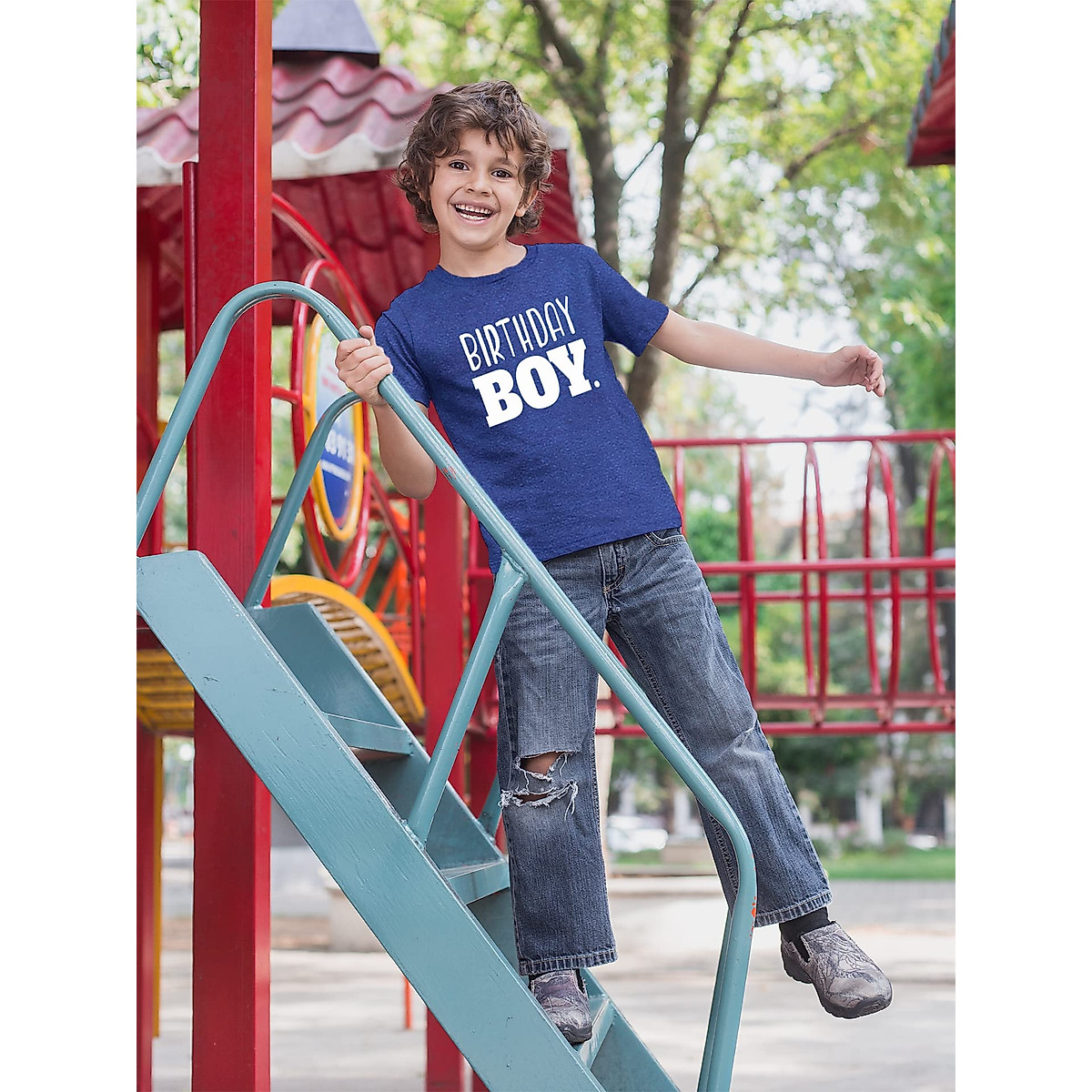 Birthday boy Shirt Toddler Boys Outfit First Happy 2t 3t 4 Year Old 5 Kids 6th (Charcoal Blue, 10 Years)