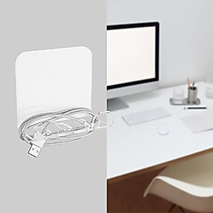 Cosmos 2 Pcs Wall Mount Phone Holder Cell Phone Wall Holder Smartphone Charging Stand Bedside Organizer Storage Bracket Compatible with Most Phone and Mini Tablet for Home Office Bedroom Living Room