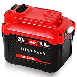 CaliHutt 【Upgrade】 9.0Ah 20V Replacement Battery for V20 Craftsman 20V Battery CMCB204 CMCB202 CMCB201 Craftsman V20 Cordless Power Tool CMCS500B CMCD700C1 (All of V20 Series) Lithium-ion Battery…