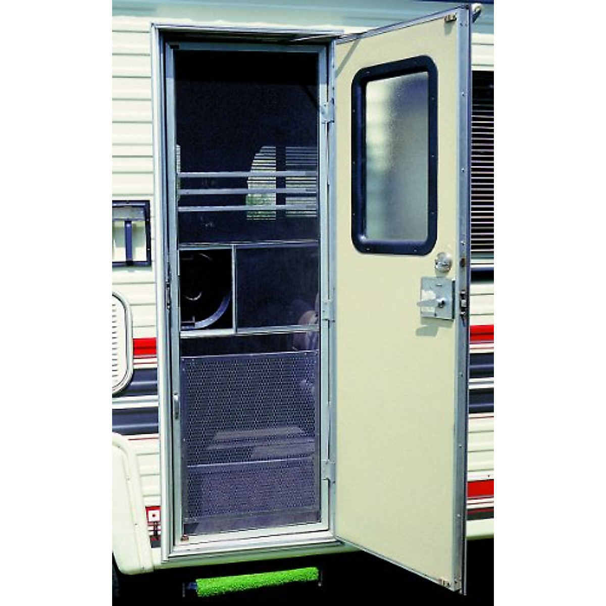 Camco RV Screen Door Mesh Grille | Constructed of Durable Aluminum | (43981)
