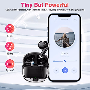 Wireless Earbuds Bluetooth 5.3 Headphone for iPhone 15 Pro Max 14 13 12 Samsung S24 Ultra A53 A54 A15 S23 FE S22 S21 Google Pixel 6a 7a 8a 8 Noise Canceling Bluetooth Headset in-ear Headphone Android