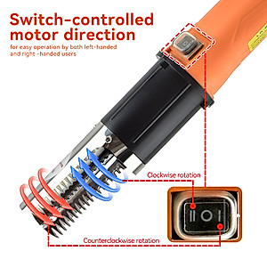 Corded Electric Fish Scaler, Host IPX7 Waterproof, Two-way Rotated, Extended AC Adapter Cord, Continuous Uninterrupted Work, Electric Fish Scaler Remover, Professional Fish Scale Remover Tools