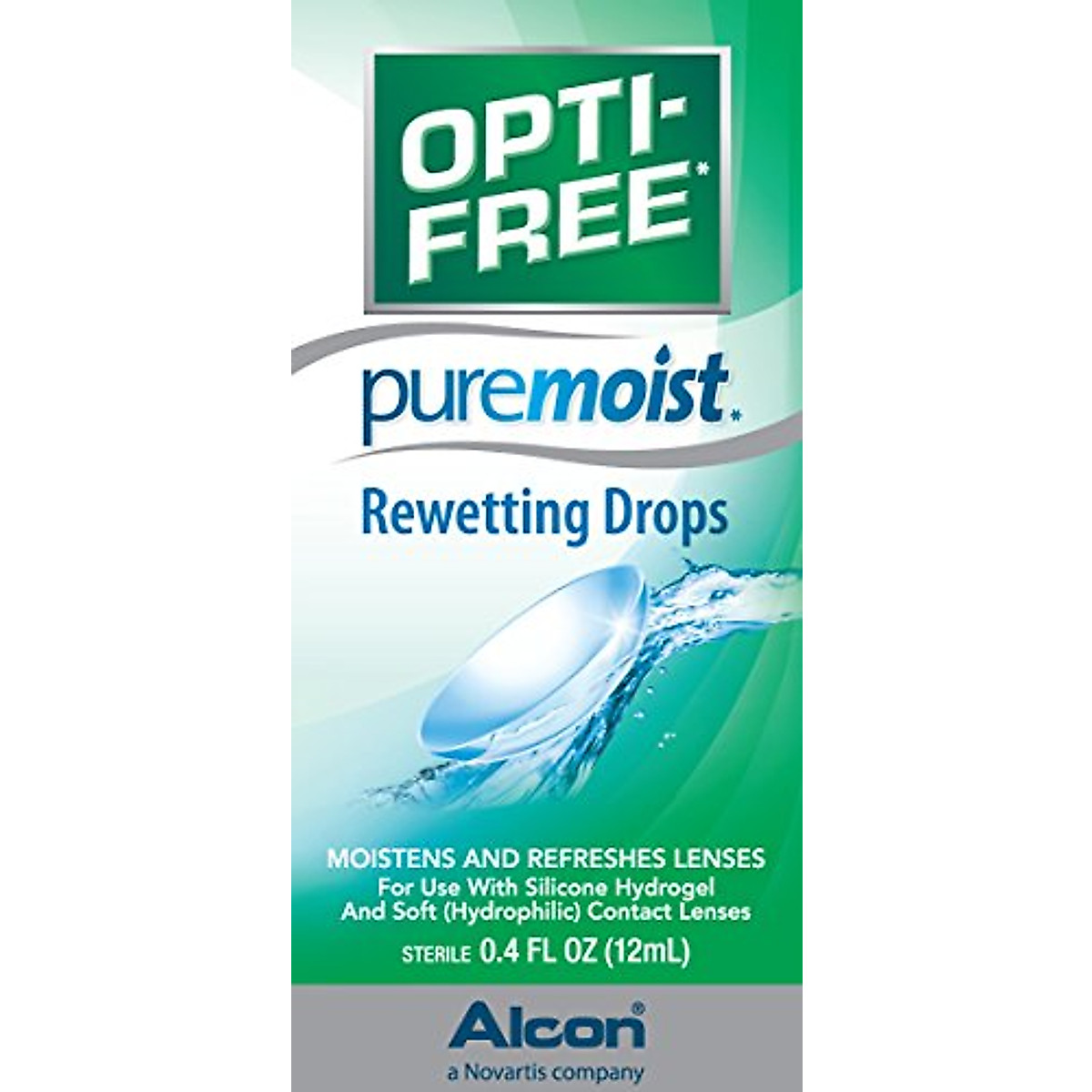 Opti-Free Puremoist Rewetting Drops, 12-mL