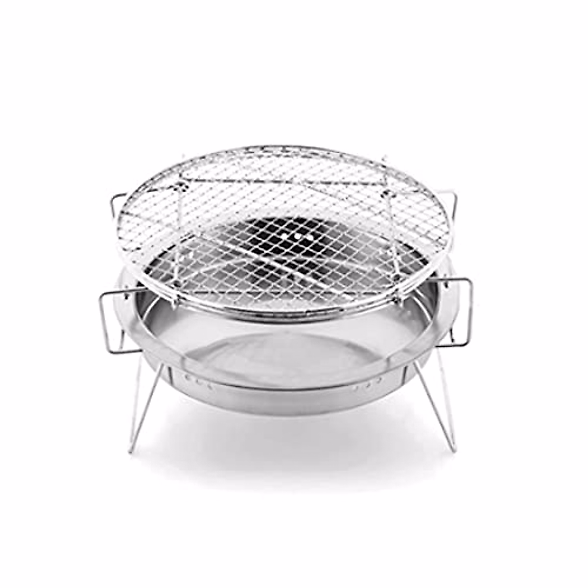 APAINI Stainless Steel Barbecue Grill Outdoor Family Picnic Tool Portable Mini Barbecue Grid Rack