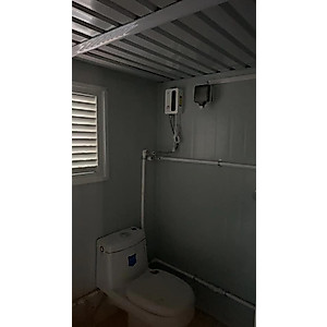 Generic Airconditioned Foldable Prefab Homes Prefabricated 20ft Office Fully Equipped Expandable Container Movable House with Bathroom +Kitchen with Sun Shade, Customized