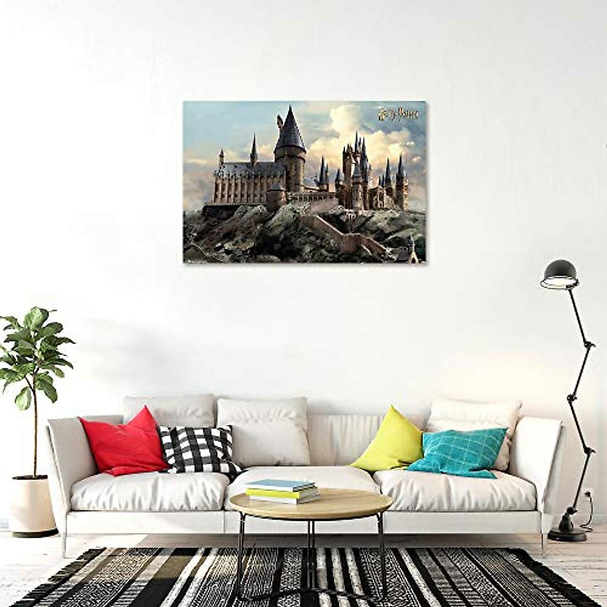 HARRY POTTER - Movie Poster Print (Hogwarts by Day) (Size: 36 inches x 24 inches)