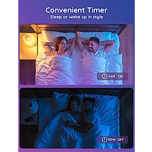 Govee Smart Light Bulbs, WiFi Bluetooth Color Changing Light Bulbs, Music Sync, 54 Dynamic Scenes, 16 Million DIY Colors RGB Light Bulbs, Work with Alexa, Google Assistant & Govee Home App, 4 Pack