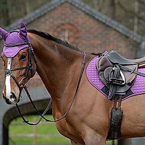 Weatherbeeta Prime Jump Shaped Saddle Pad, Mulberry, Full