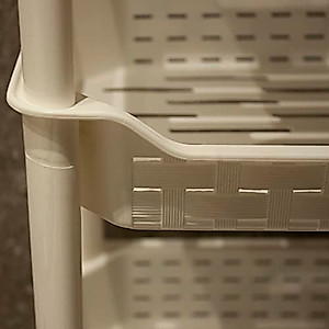 IYAR HOME 3 Tier Shower Caddy Organizer Shelf Standing 12.4 x 9.06 x 18.11 Inches Shower Rack Floor Stand for Bathroom Storage Small Space White