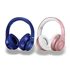 TUINYO Bluetooth Headphones Wireless, Over Ear Stereo Wireless Headset 40H Playtime with deep bass, Soft Memory-Protein Earmuffs, Built-in Mic Wired Mode PC/Cell Phones/TV