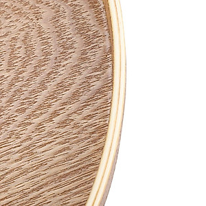 Wooden Serving Tray Round Plate for Tea Set Fruits Candies Food Home Decoration(30cm)