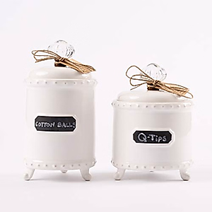 Mud Pie Large Circa Chalkboard Label Bath Canister