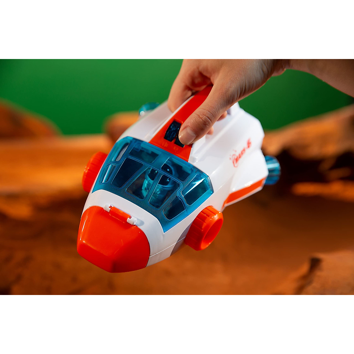 ASTRO VENTURE Space Shuttle Toy, Mars Mission Spaceship for Kids with Lights and Sound, Astronaut Figure, Capsula and Accessories, Fun Space Gift Toys for Any Mission & Adventure