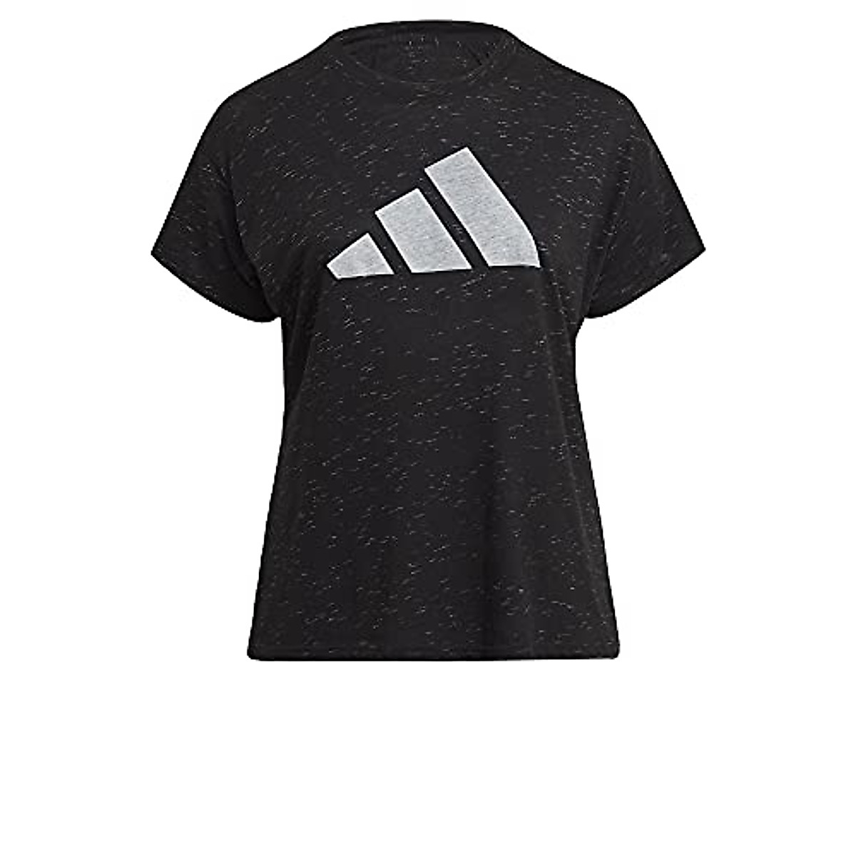 adidas womens Win 2.0 Tee Black Melange 2X