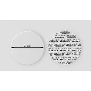 Sunscreen Flask Seals for Cruise Booze Hidden Liquor Bottles Sneak Alcohol | 100 PACK | 21mm | Fits Nearly All Secret Flasks