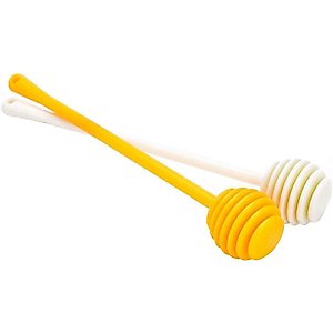 Honey Dipper Honeycomb Wand Sticks Honey Spoon 2PCS 6.6Inch Mini Honey Stirrer Stick for Honey Jar Dispense Drizzle Honey Wedding Party Favors