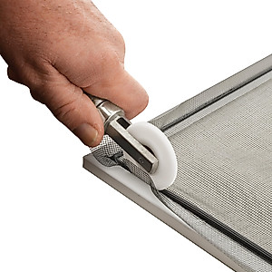 Prime-Line P 7505 Screen Rolling Tool – A Must Have Tool for Installing Window and Door Screens – Spline Roller with Wood Handle and Steel Wheels – Durable and Easy to Use