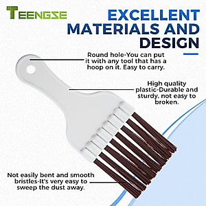 TEENGSE 7PCS Air Conditioning Brush Set, FCR6 Fin Comb Tool, Radiator Condenser Fin Comb, Stainless Steel Air Conditioner Condenser Fin Comb for Cleaning AC Evaporator Radiator Refrigerator