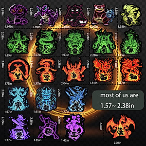 106 Pcs Anime Stickers for Water Bottles Cool Cartoon Waterproof Stickers Aesthetic Vinyl Kawaii Stickers for Laptop Phone Skateboards Guitar, Gifts for Kids Teens Birthday Party (106-2 PKM)