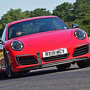 Xotic Tech Black Track Racing Towing Strap w/Tow Hole Adapter Compatible with Porsche Carrera 911 991 2013-up