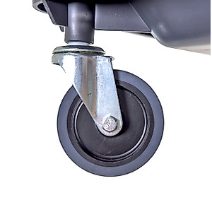 Dolly for Dish Rack and Glass Rack | 31" Handle | 250 lbs. max Capacity | Gray