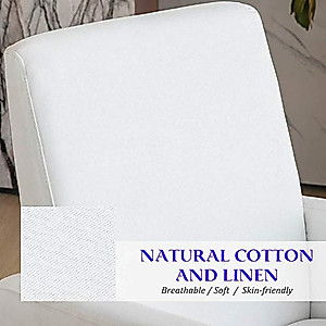 Paddie Rocking Chair Nursery Glider Rocker Chair Tall Back Upholstered Accent Armchair for Living Room Bedroom Office