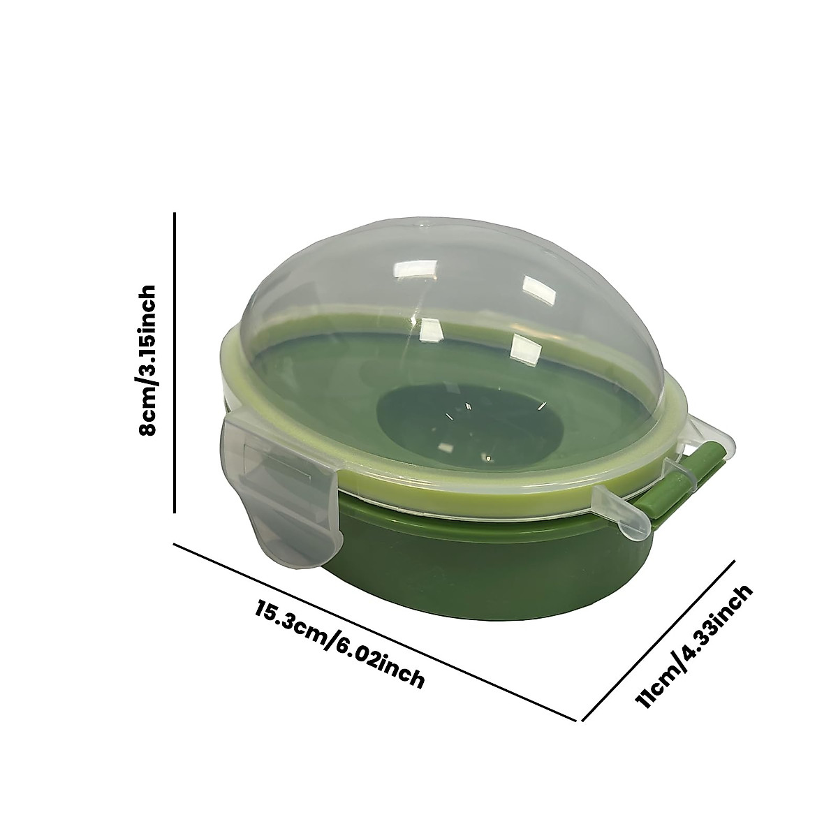 LIFTATAPA Avocado Saver Holder, Reusable Avocado Keeper, Food Crisper Storage Box Fruit Keeper Avocado Storage Container to Keep Your Avocados Fresh for Days (Green)
