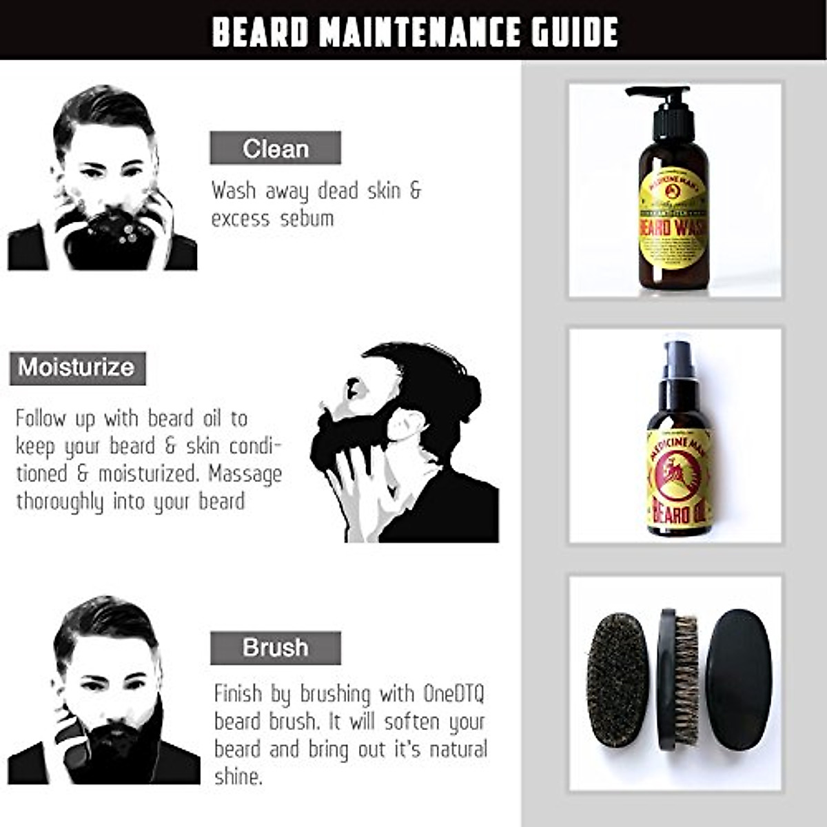 Medicine Man's Anti-Itch Beard Oil 2 FL OZ - 100% Natural & Organic Leave-in Conditioner for Men