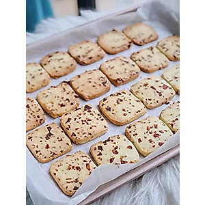 Walooza 13 Inch Baking Pans Nonstick Set of 2, 13 X 11 X 1 Inch Sturdy Cookie Sheet Replacement Toaster Oven Tray, Non Toxic & Heavy Duty & Easy Clean