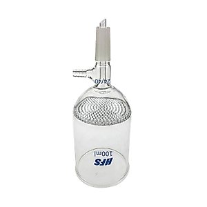 HFS(R) Buchner Filter Funnel, 24/40 Joint, Fine Frit - High Borosilicate Glass, 600ml, Precision Filtration for Laboratory Use