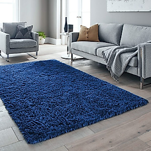 Ophanie Royal Blue Rugs for Living Room 5x8