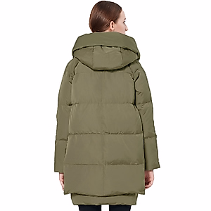 Orolay Women's Thickened Down Jacket Green L