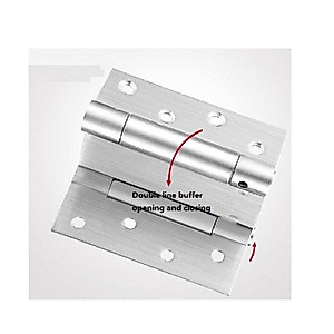 Iron Hinges,Antique Hinges, 2Pcs Stainless Steel Double Opening Spring Hinge Two Way Free Door Fence Automatic Closing Hinge Hinge 5 Inch Single Bomb (Color : 5 Inch Single Spring)