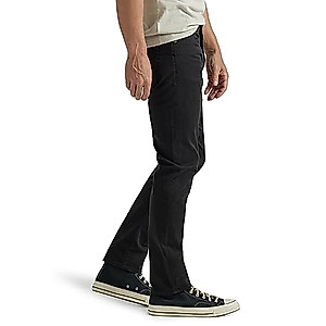 Lee Men's Extreme Motion Slim Straight Jean Black 32W x 30L
