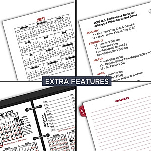 AT-A-GLANCE 2022 Daily Desk Calendar Refill by AT-A-GLANCE, 4-1/2" x 7-1/2", Loose-Leaf (E71250)