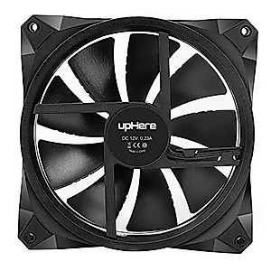 uphere 140mm Case Fan 3-Pack Computer Case Fan with Advanced Hydraulic Bearing for Silent Operation Standard 140 mm Case Fan 3 Pack with 3 Pin & Molex /(BK143-3)