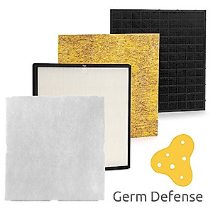 Rabbit Air MinusA2 Ultra Quiet HEPA Air Purifier w/WiFi (SPA-780N, Black, Germ Defense)