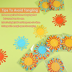 Duraaamo 8 Packs Here Comes The Son Banner Decorations Boho Party Paper Garland Here Comes The Son Baby Shower Hanging Cutouts Retro Sun Party Decor for Sun Birthday Baby Shower Party Supplies Decor