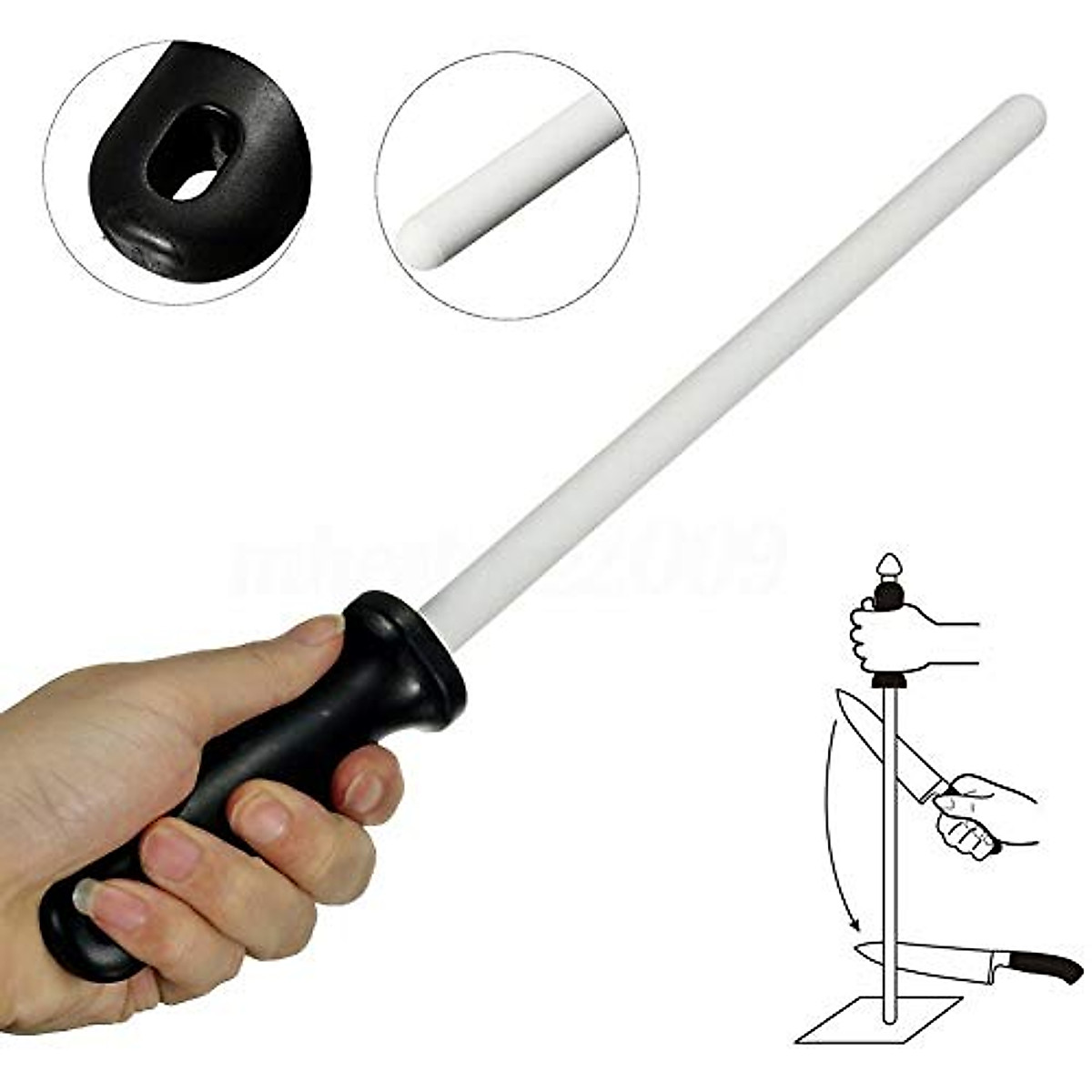 29cm Diamond Knife Sharpener, Professional Knife Sharpening Honer/Stick, Handheld Multifunctional Kitchen Knife Sharpener Sharpening Rod Whetstone #1