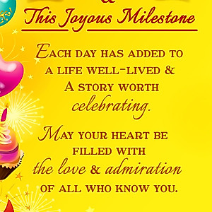 Prime Greetings 70th Birthday Card, Made in America, Eco-Friendly, Thick Card Stock with Premium Envelope 5in x 7.75in, Packaged in Protective Mailer