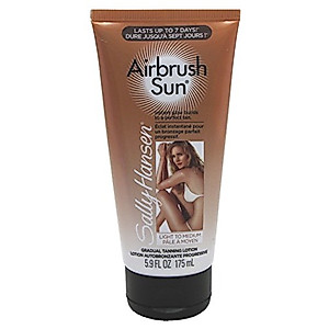 Sally Hansen Airbrush Sun Tan Lotion Light-Medium 5.9oz Tube (2 Pack)