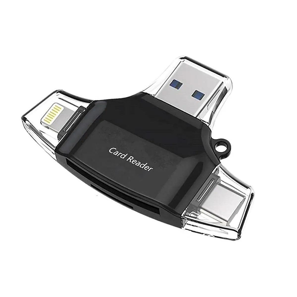 BoxWave Smart Gadget Compatible with ASUS Chromebook CX1 (CX1500) - AllReader SD Card Reader, microSD Card Reader SD Compact USB for ASUS Chromebook CX1 (CX1500) - Jet Black