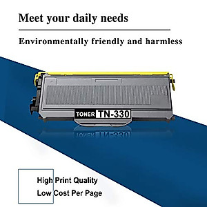 1 Pack TN-330 TN330 Black Toner Cartridge Replacement for Brother DCP-7030 7040 7045N HL-2120 2125 2140 2150 2150N 2170 2170W MFC-7040 7320 7340 7345DN 7345N 7440 7440N 7840 7840W Printer.