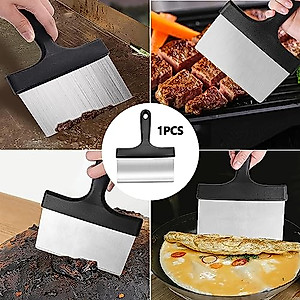 18Pcs Griddle Cleaning Kit for Blackstone, Heavy Duty Flat Top Grill Cleaning kit, include Handle, Cleaning Bricks, Scrubber Brush, Scouring Pads, Griddle Grill Scraper, Blackstone Cleaner for Griddle